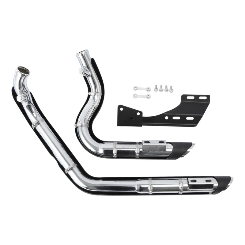 STAGGERED SHORT SHOT EXHAUST PIPES FOR 2007-2013 HARLEY DAVIDSON SPORT ...