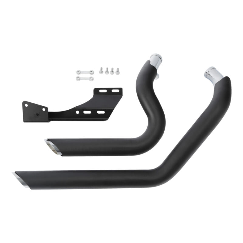 STAGGERED SHORT SHOT EXHAUST PIPES FOR 2007-2013 HARLEY DAVIDSON SPORT ...